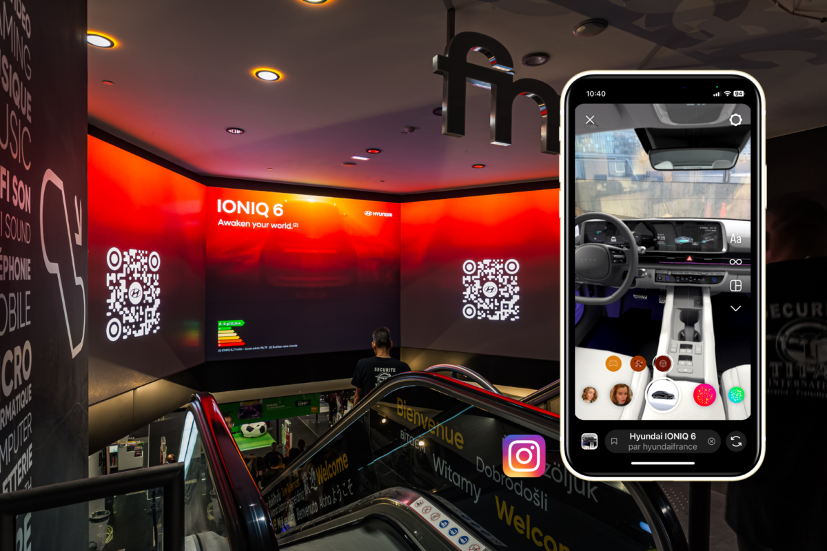 L'expérience interactive de la Ioniq 6 : du DOOH XXL à Instagram ...
